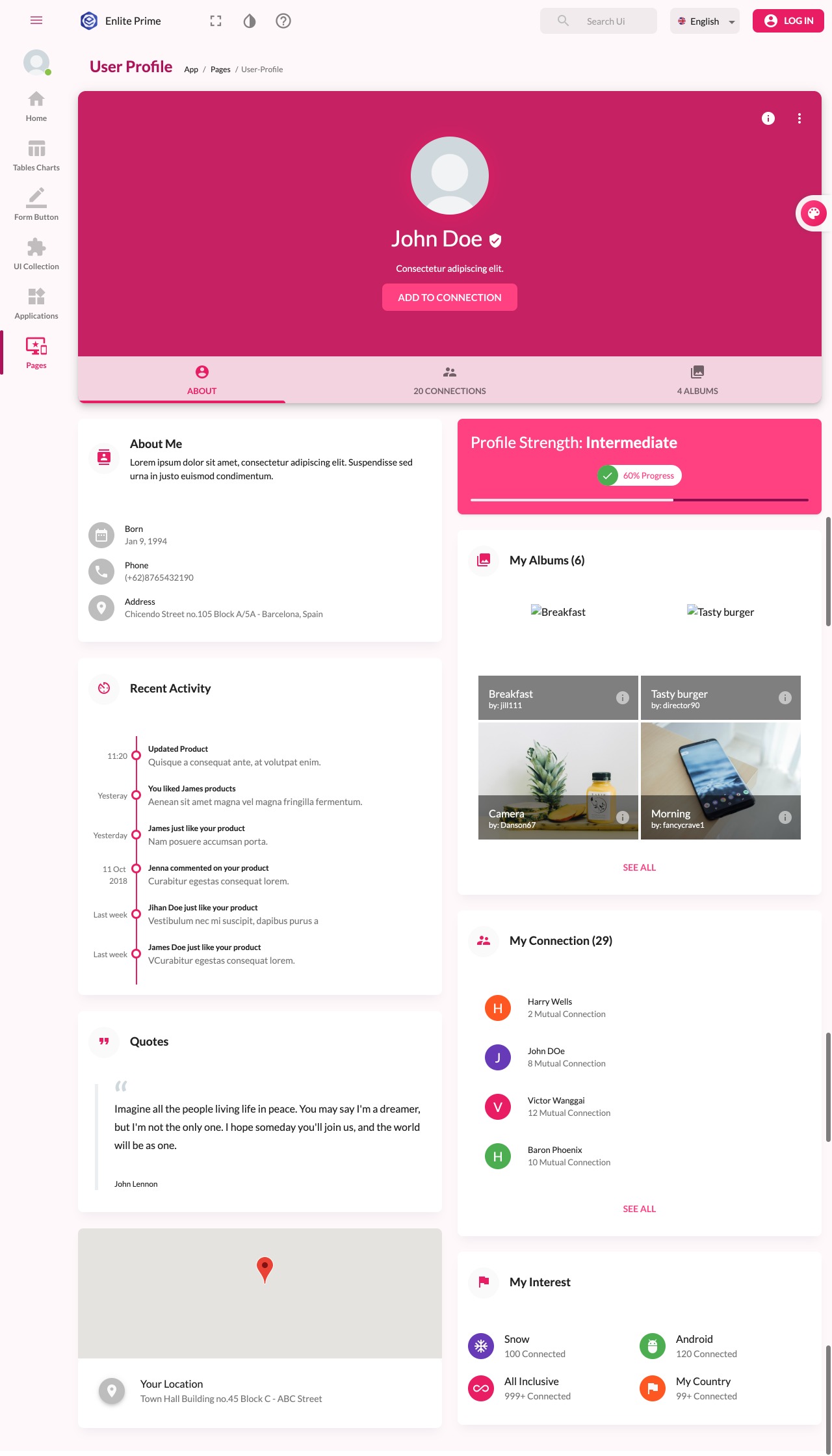 Enlite Prime - React Admin Dashboard Template For Full-Stack Developer ...