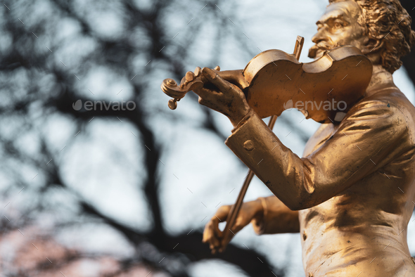 Mozart plays the violin Stock Photo by Pasanheco | PhotoDune