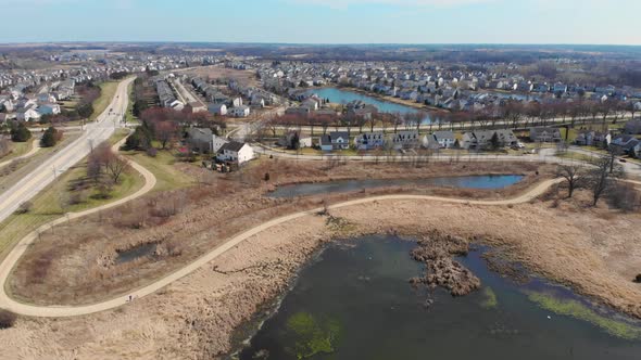 Politics Over the Small Town of Wauconda in Illinois. Beautiful Views ...