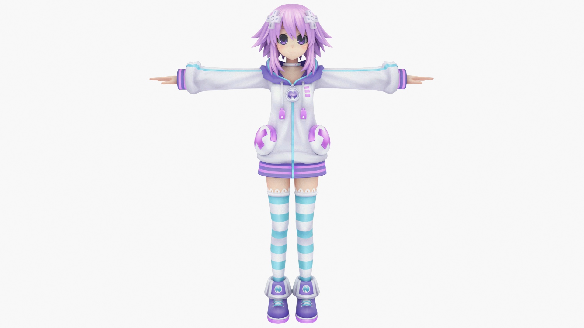 Neptune from Hyperdimension Neptunia by X-Point | 3DOcean