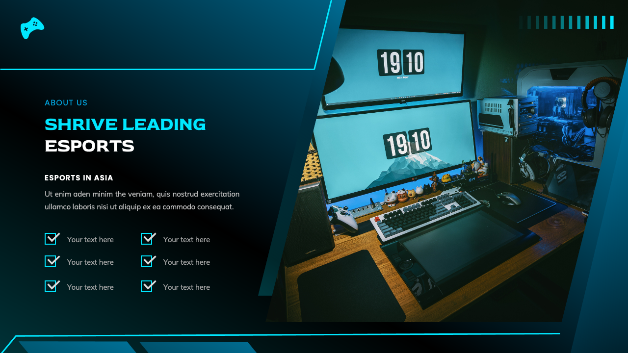 Elekpro - eSport Gaming Google Slides Template, Presentation Templates