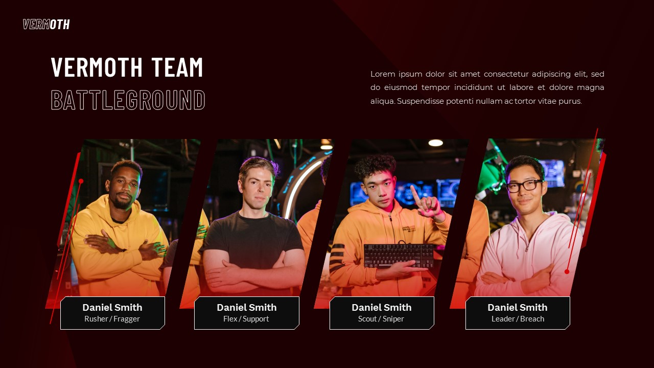Vermoth – Esports & Gaming PowerPoint Template, Presentation Templates