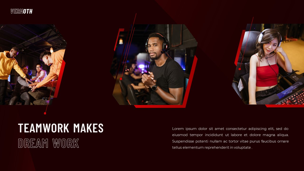 Vermoth – Esports & Gaming PowerPoint Template, Presentation Templates