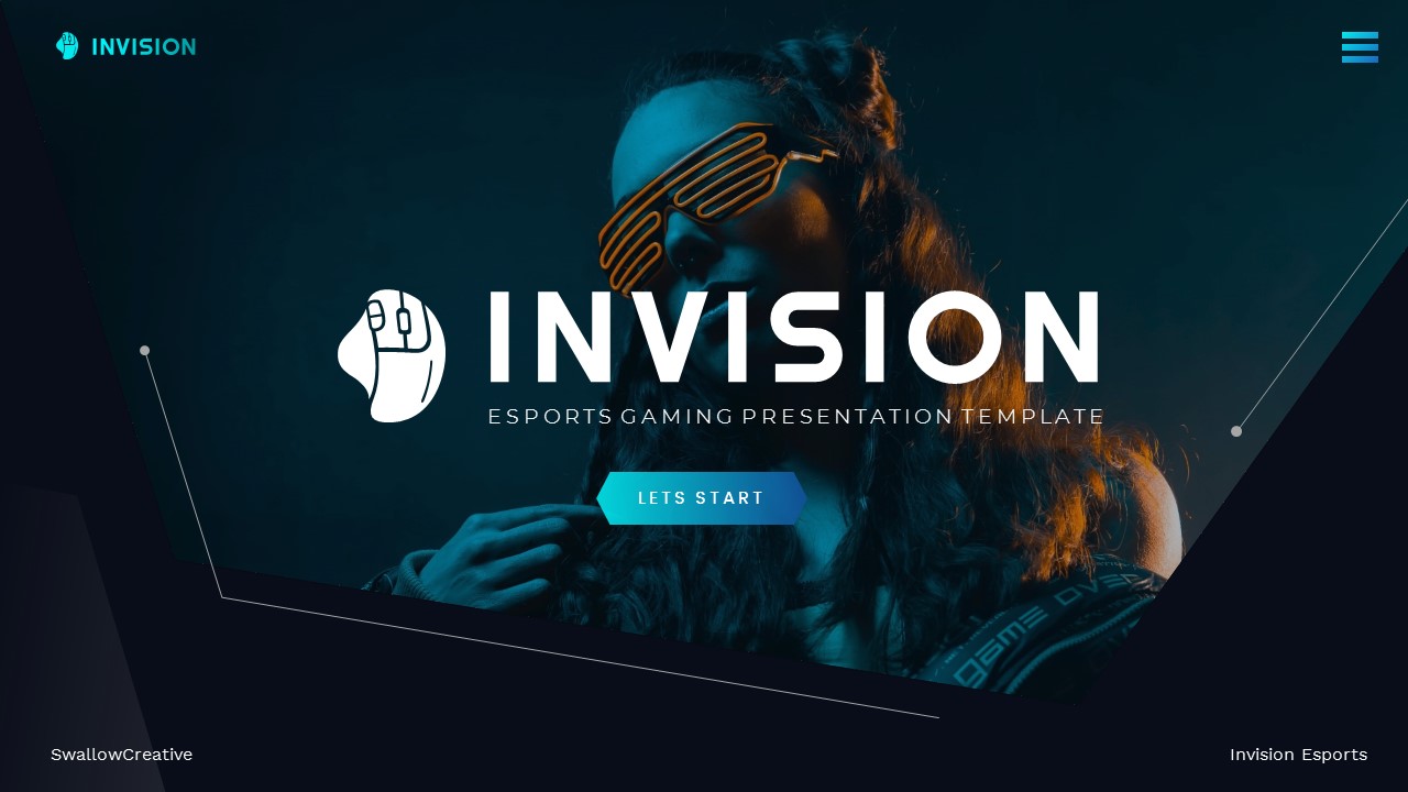 Invision – Esports Gaming PowerPoint Template, Presentation Templates