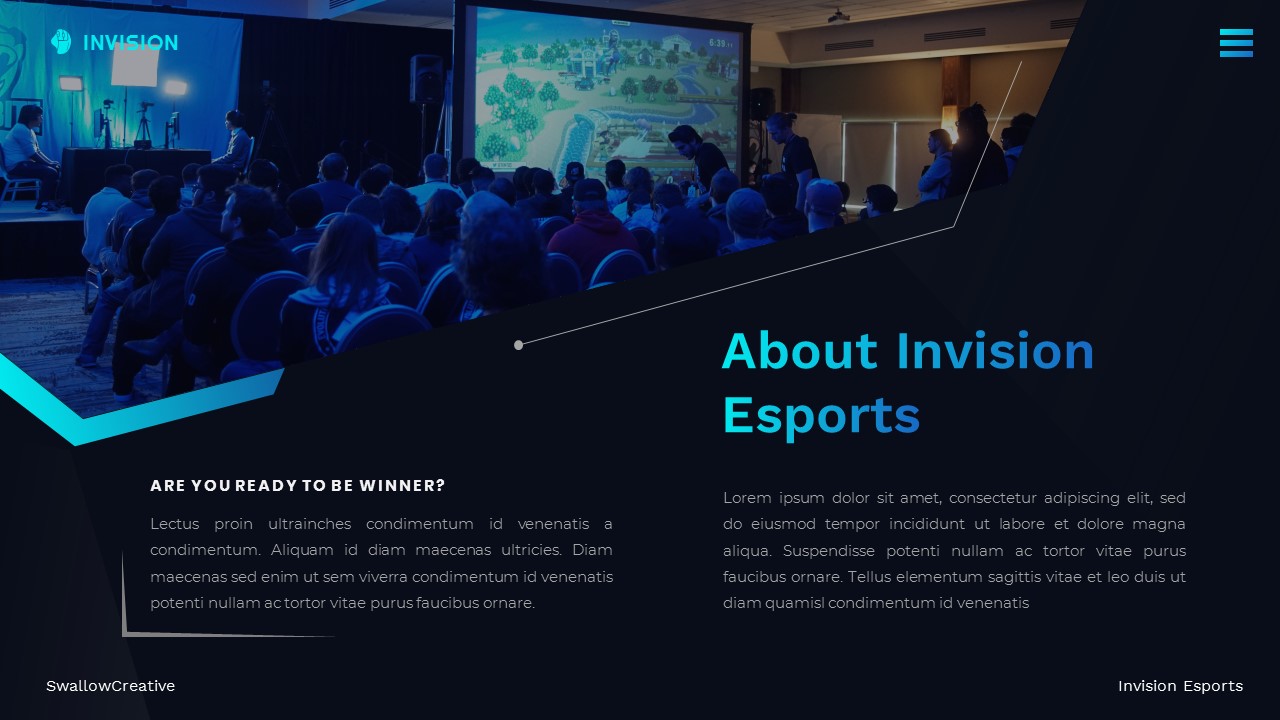 Invision – Esports Gaming PowerPoint Template, Presentation Templates