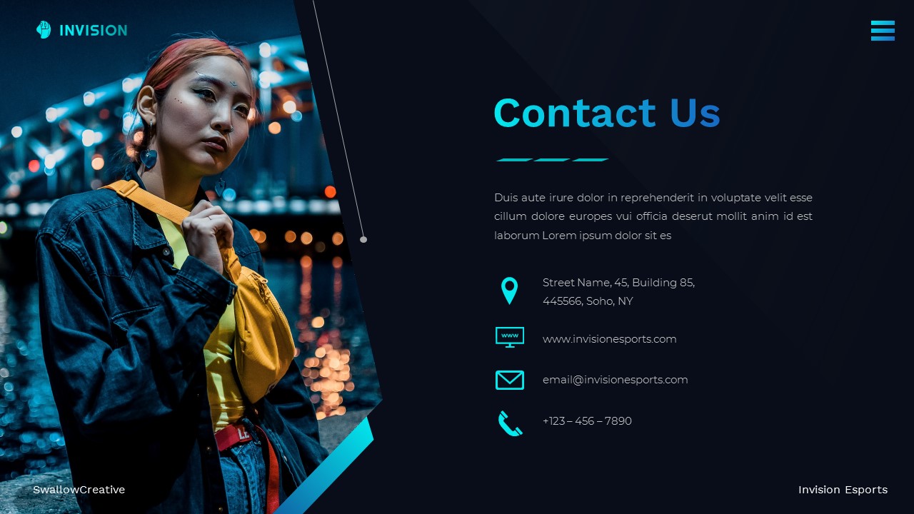 Invision – Esports Gaming PowerPoint Template, Presentation Templates