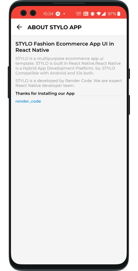 Fashion Ecommerce Android App + Fashion Ecommerce iOS App Template | React Native | Stylo by ...