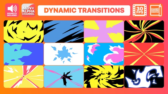 Dynamic Transitions | Motion Graphics, Motion Graphics | VideoHive
