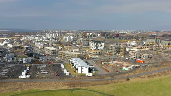 Urban Environment Of Reykjavík City, In Iceland With An Ongoing ...