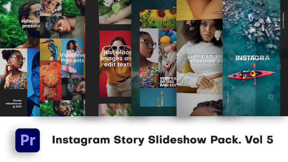 Instagram Story Slideshow Pack. Vol5 | Premiere Pro, Premiere Pro Templates