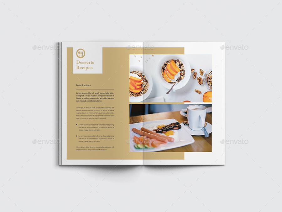 Food Recipe, Print Templates | GraphicRiver