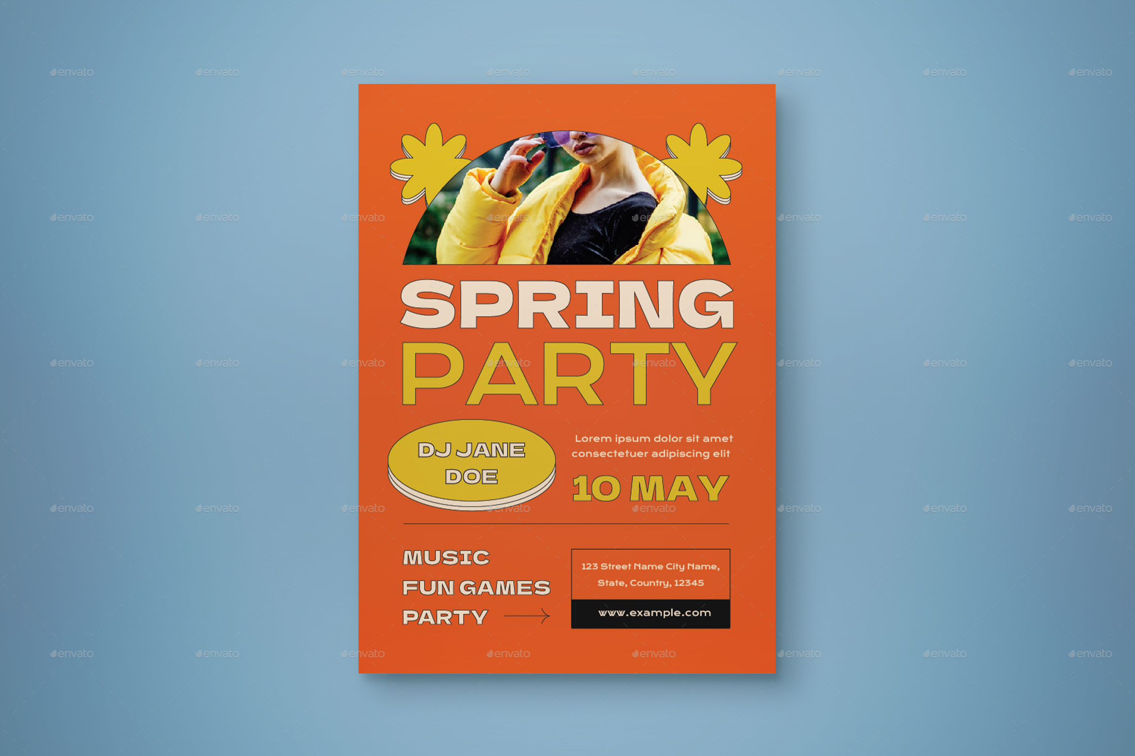 Spring Party Flyer, Print Templates | GraphicRiver