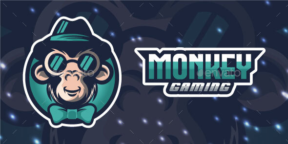 Monkey Esport Logo, Logo Templates | GraphicRiver