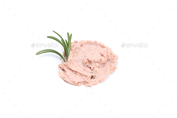 Pate isolated on white background, close up Stock Photo by AtlasComposer