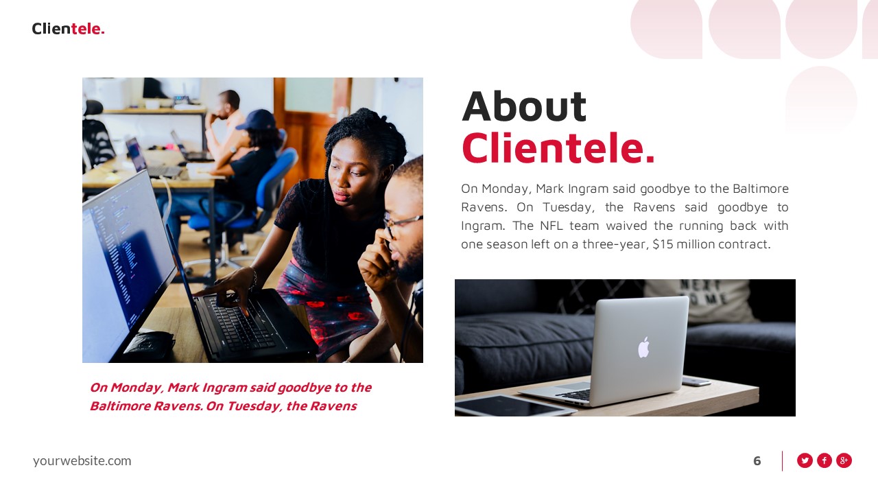 Clientele Business Presentation Template, Presentation Templates ...