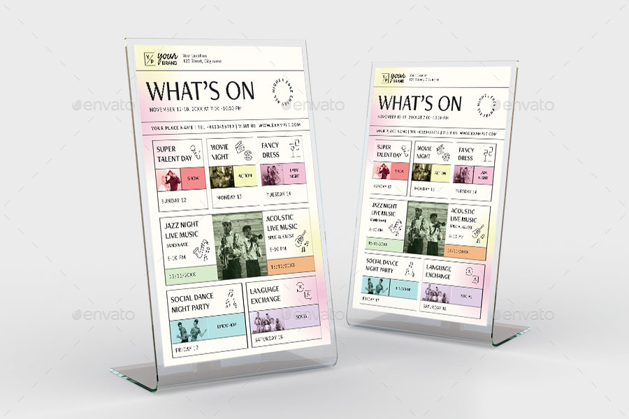 Modern What's On Poster Flyer, Print Templates | GraphicRiver