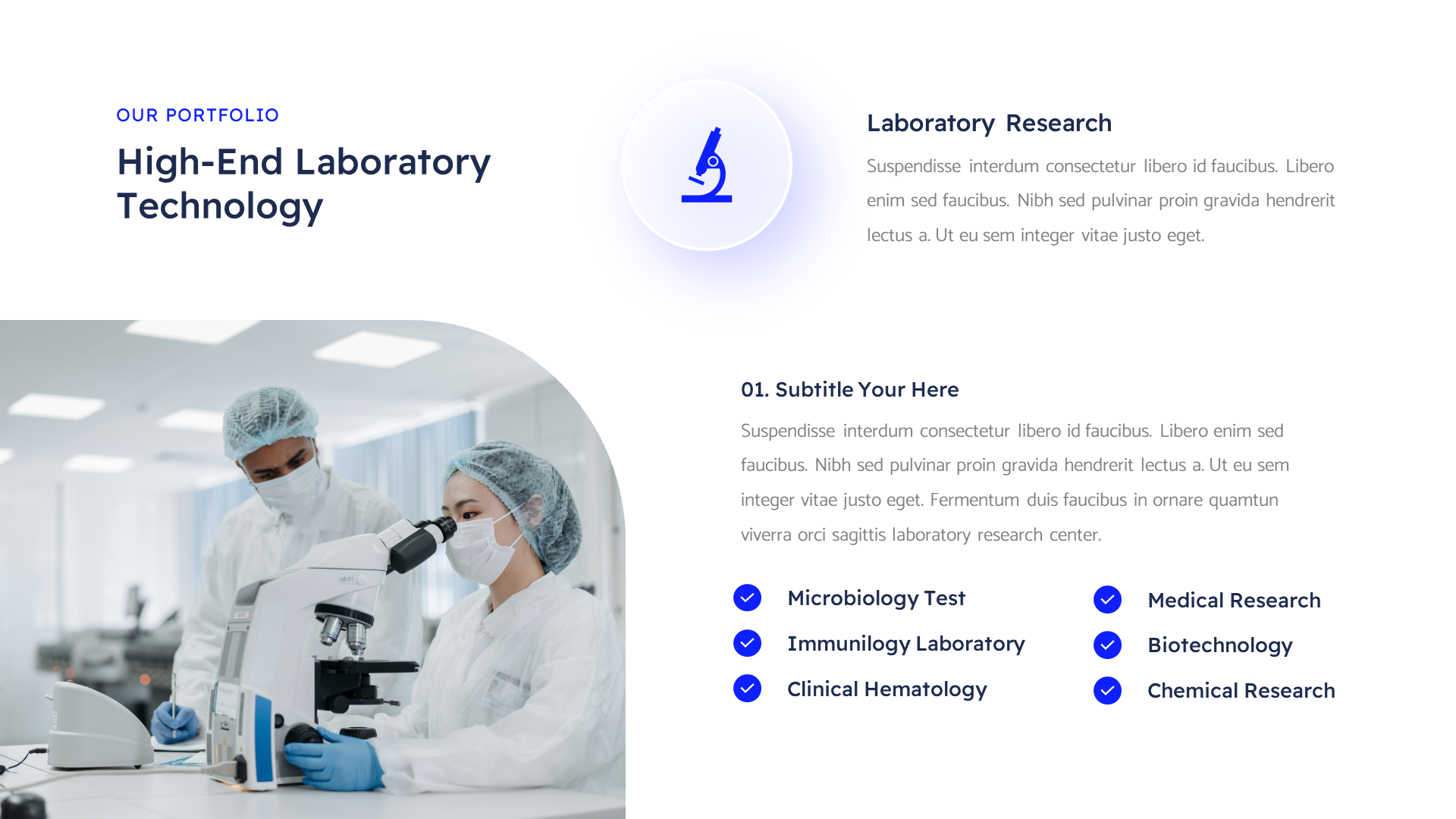 Biopharm - Laboratory & Science Research Google Slides Template ...