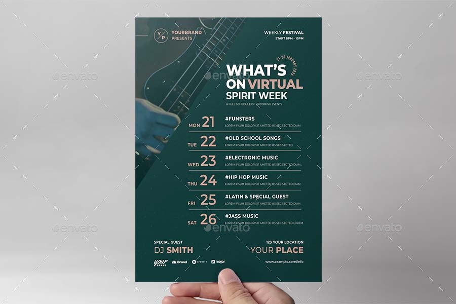 What's On Flyer Poster Template, Print Templates | GraphicRiver