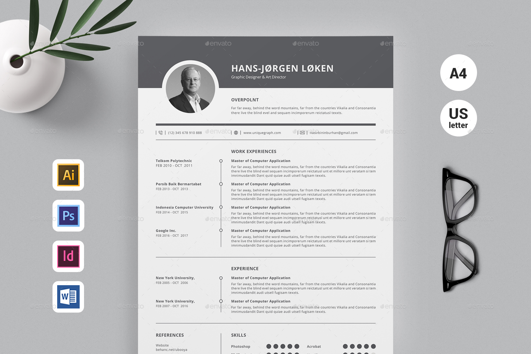 CV, Print Templates | GraphicRiver