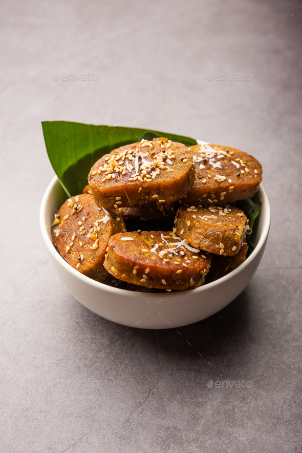 Gujarati snack muthiya or muthia Stock Photo by stockimagefactory ...