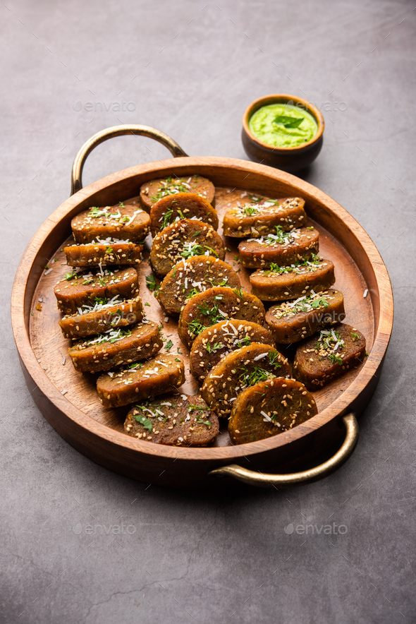 Gujarati snack muthiya or muthia Stock Photo by stockimagefactory ...