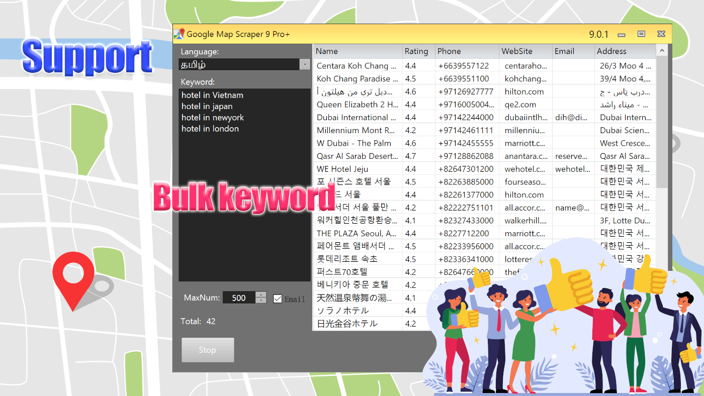 Google Maps Data Scraper App With Multi-Language-Full SourceCode by IonicStudio