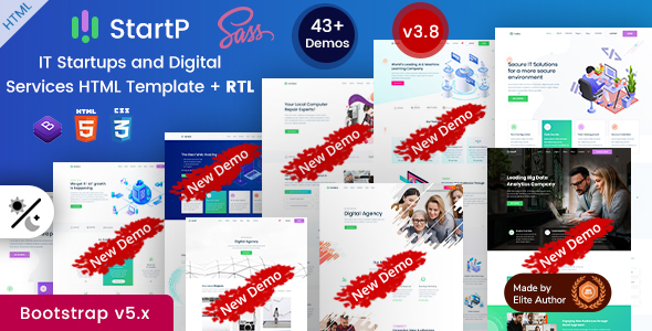 StartP - IT Startup & Digital Business Services HTML Template by EnvyTheme