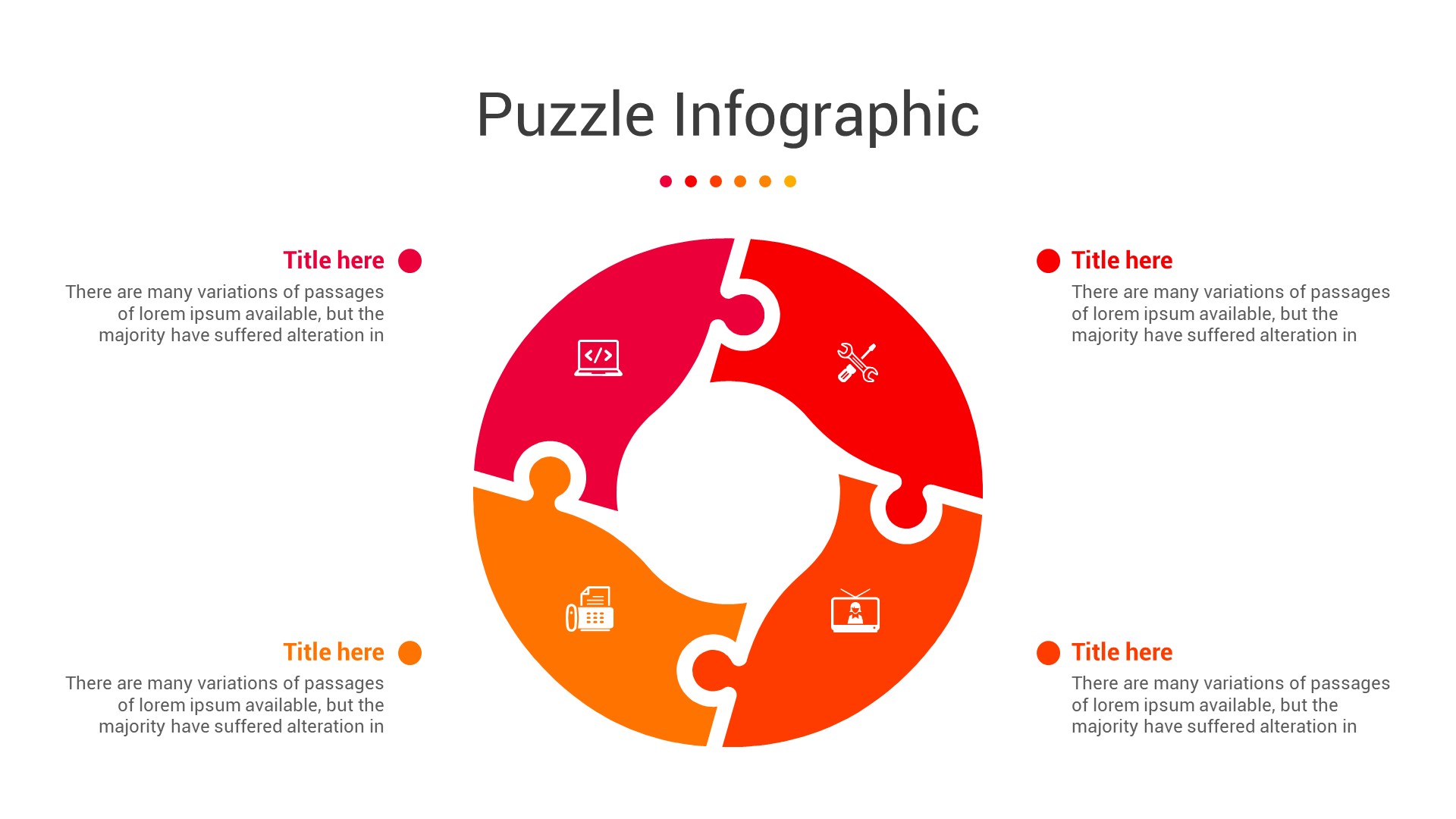 Puzzle Infographic PowerPoint Template, Presentation Templates ...