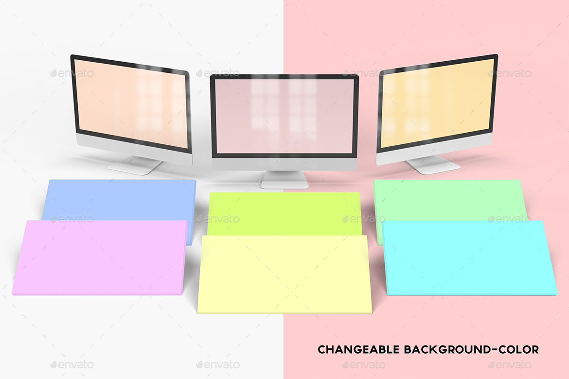 Desktop Screen Mockups, Graphics | GraphicRiver