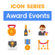 77 Award Events Icons | Pasteline Series, Icons | GraphicRiver