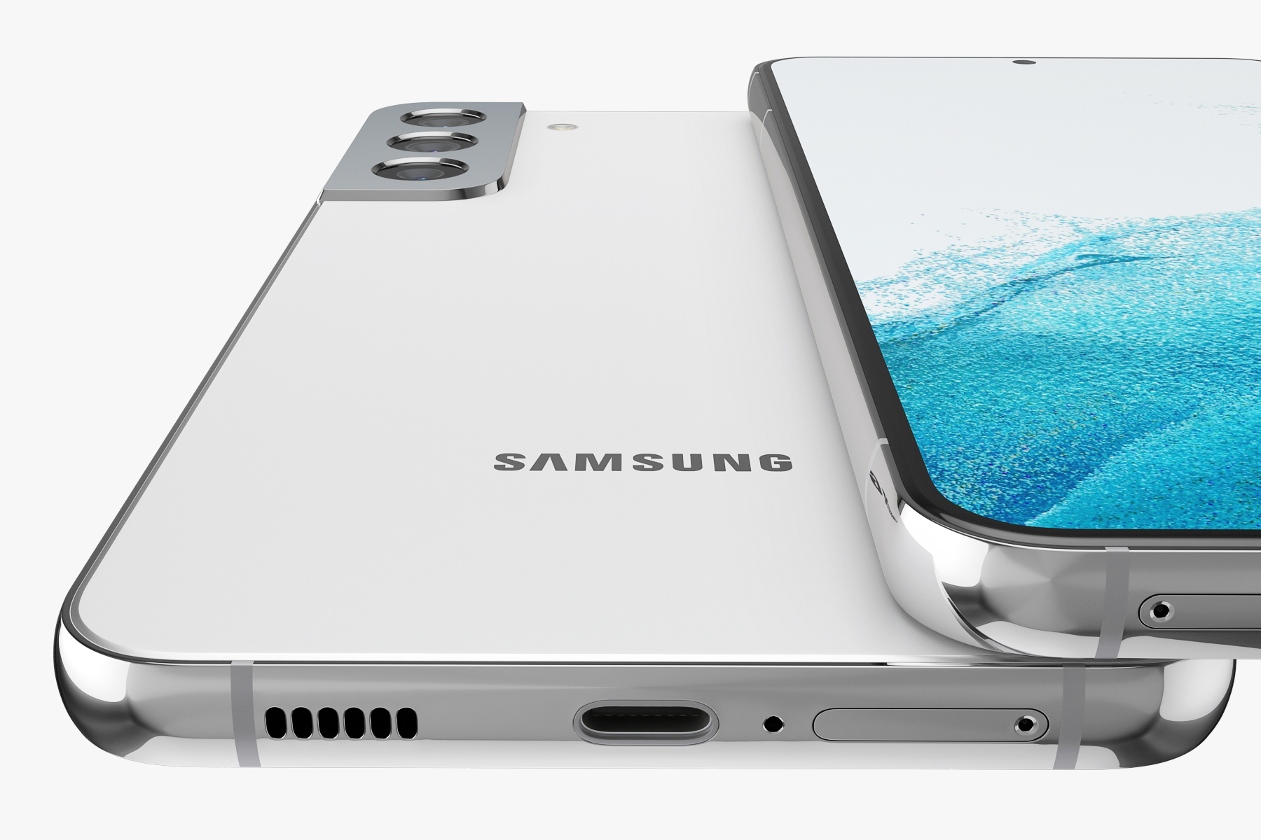 Samsung Galaxy S22 Plus white by madMIX_X | 3DOcean