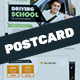 Driving School Promotional Postcard template, Print Templates ...