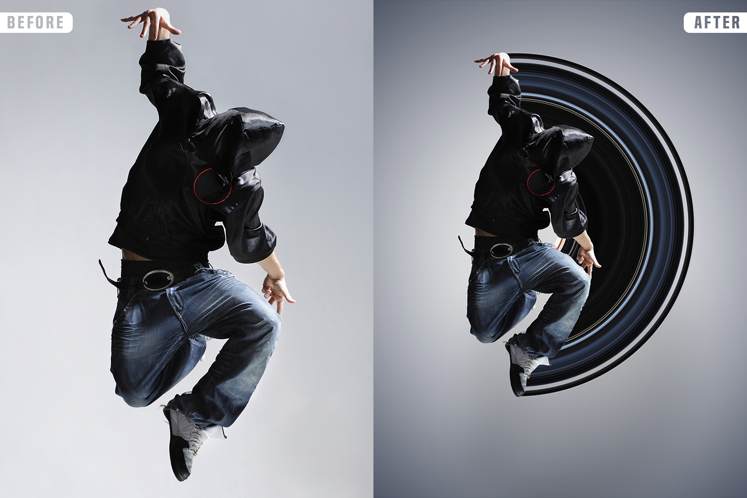 Circular Backdrop Photoshop Action, Add-ons | GraphicRiver