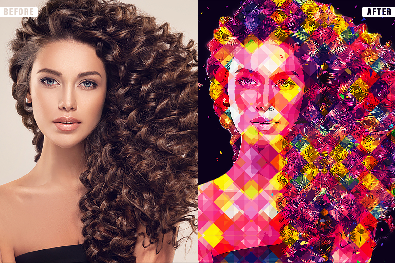 Abstract Art Photoshop Action, Add-ons | GraphicRiver