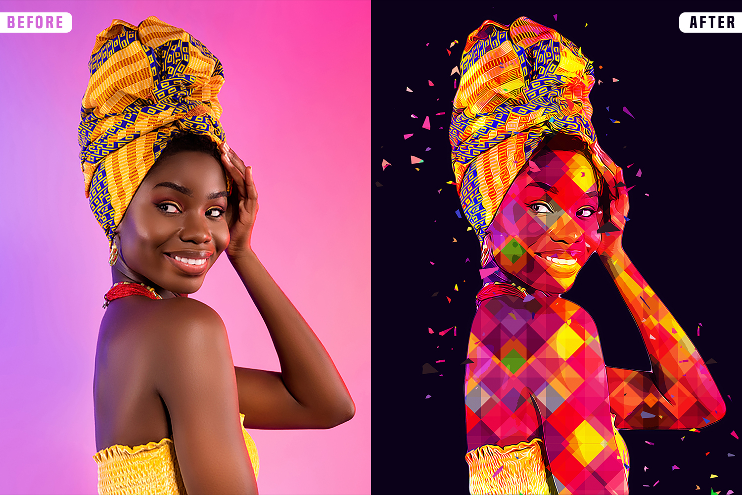 Abstract Art Photoshop Action, Add-ons | GraphicRiver