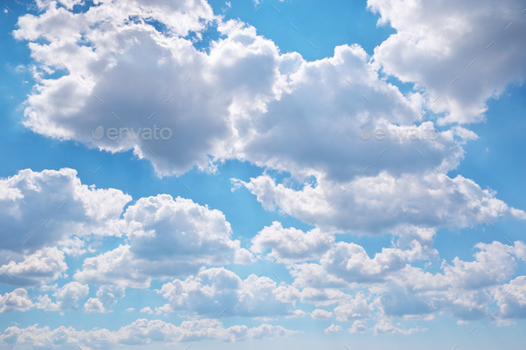 Deep blue sky and summer sun. Stock Photo by rozum | PhotoDune