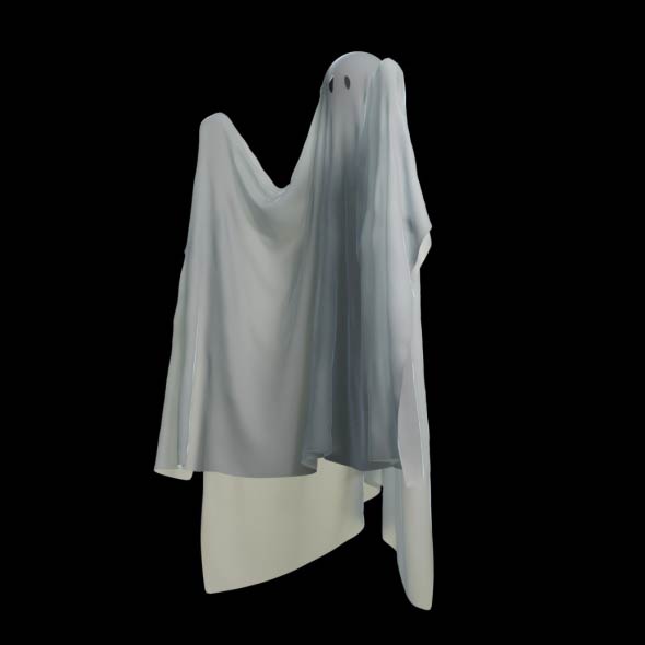 High Poly Ghost Model by berkerdag | 3DOcean
