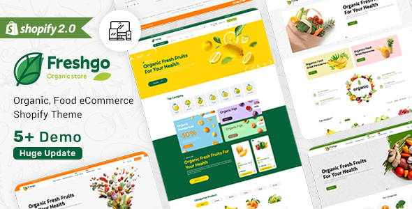 FreshGo - Organic & Supermarket Shopify Food Store by eptheme | ThemeForest