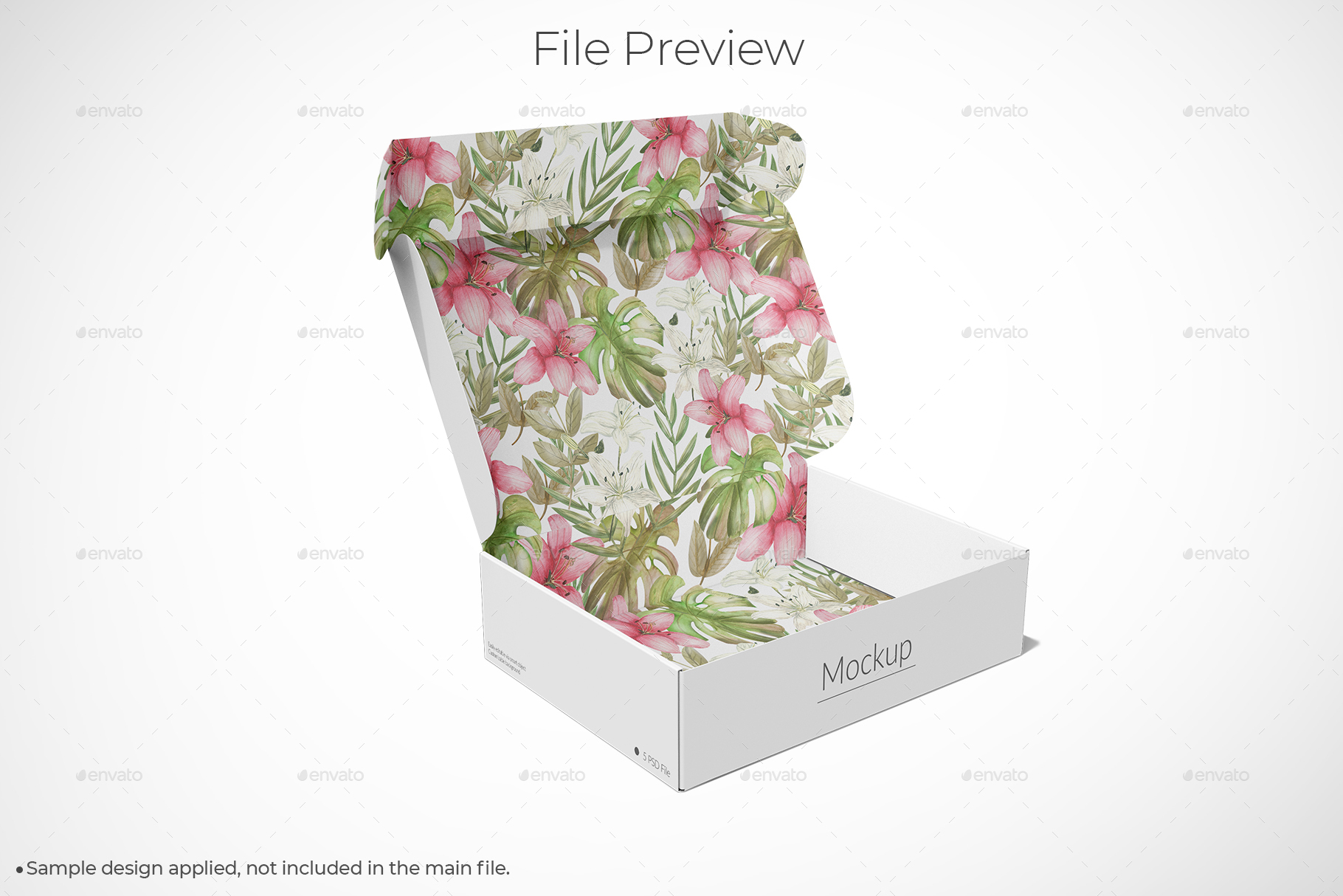 Rectangular Mailing Box Packaging Mockup., Graphics | GraphicRiver