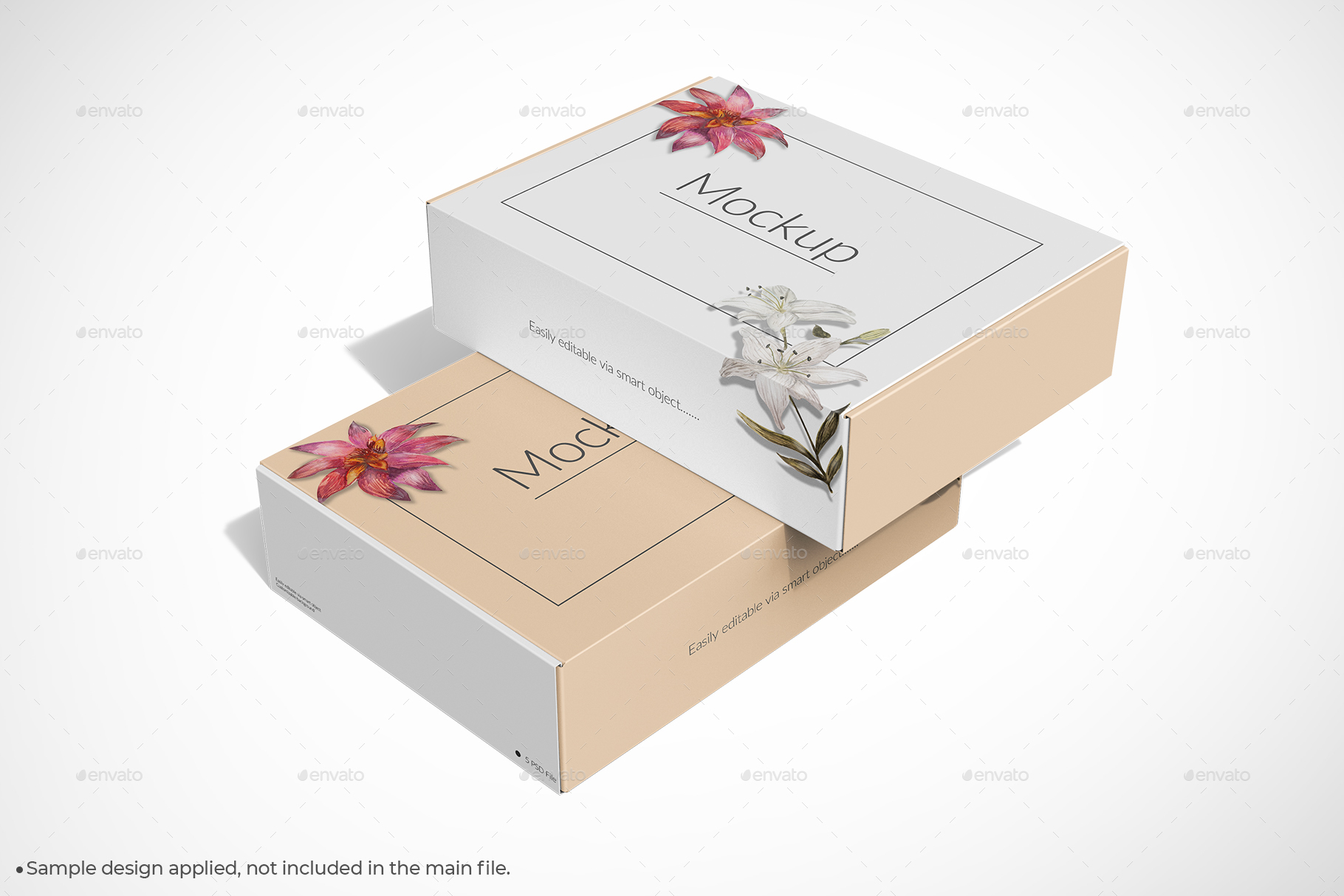 Rectangular Mailing Box Packaging Mockup., Graphics | GraphicRiver