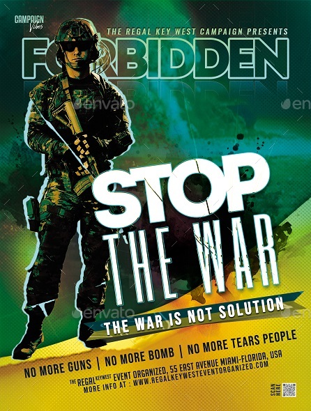 Stop The War Flyer, Print Templates | GraphicRiver