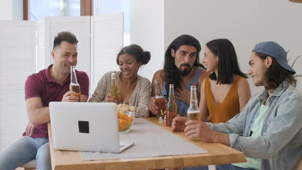 Meeting Friends at the Apartment, Stock Footage | VideoHive