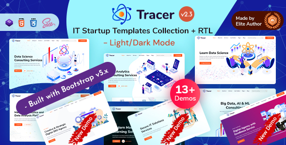 Tracer - IT Startup & Technology Solutions HTML Template by EnvyTheme