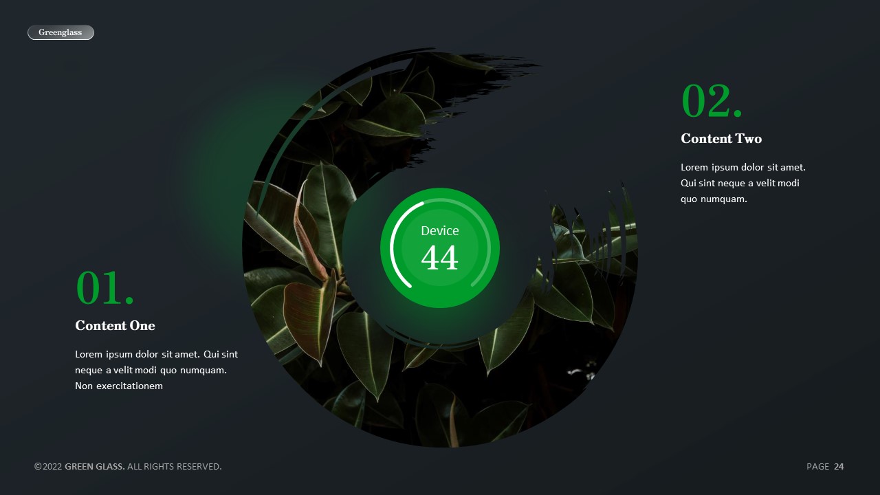 Green Glass Multipurpose Professional Google Slides Template ...