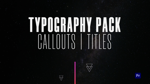 Typography Pack Callouts and Titles | Premiere, Premiere Pro Templates