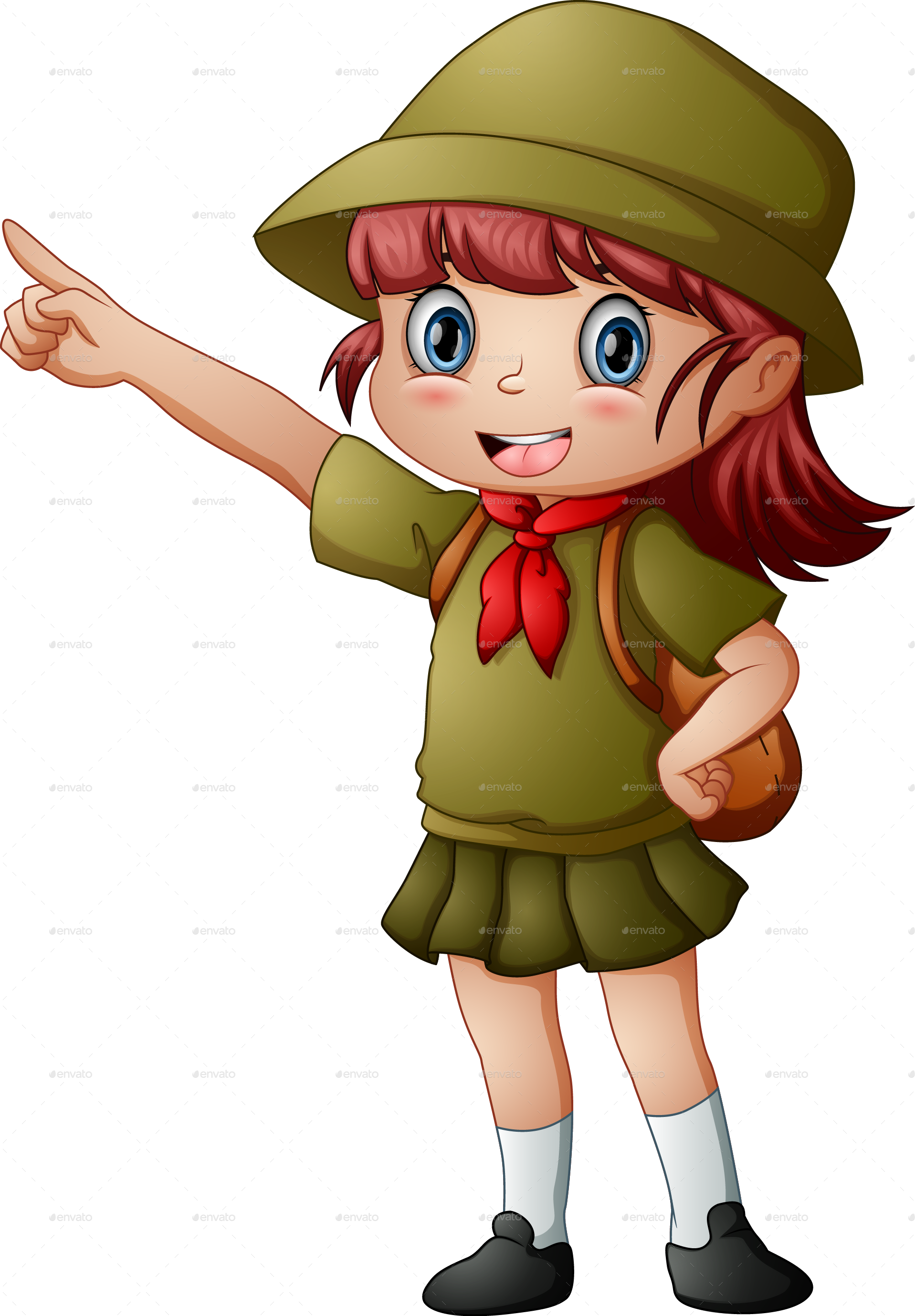 Set of 8 Cute Scouts Character by WalankArt | GraphicRiver