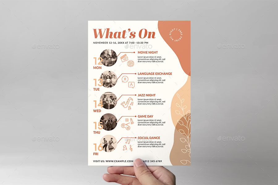What's On Flyer Poster Template, Print Templates | GraphicRiver