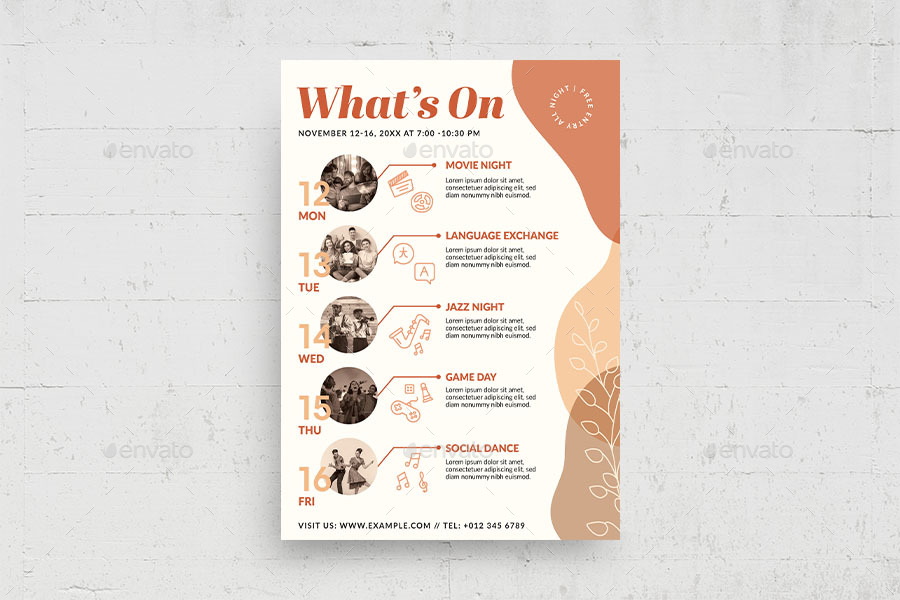 What's On Flyer Poster Template, Print Templates | GraphicRiver