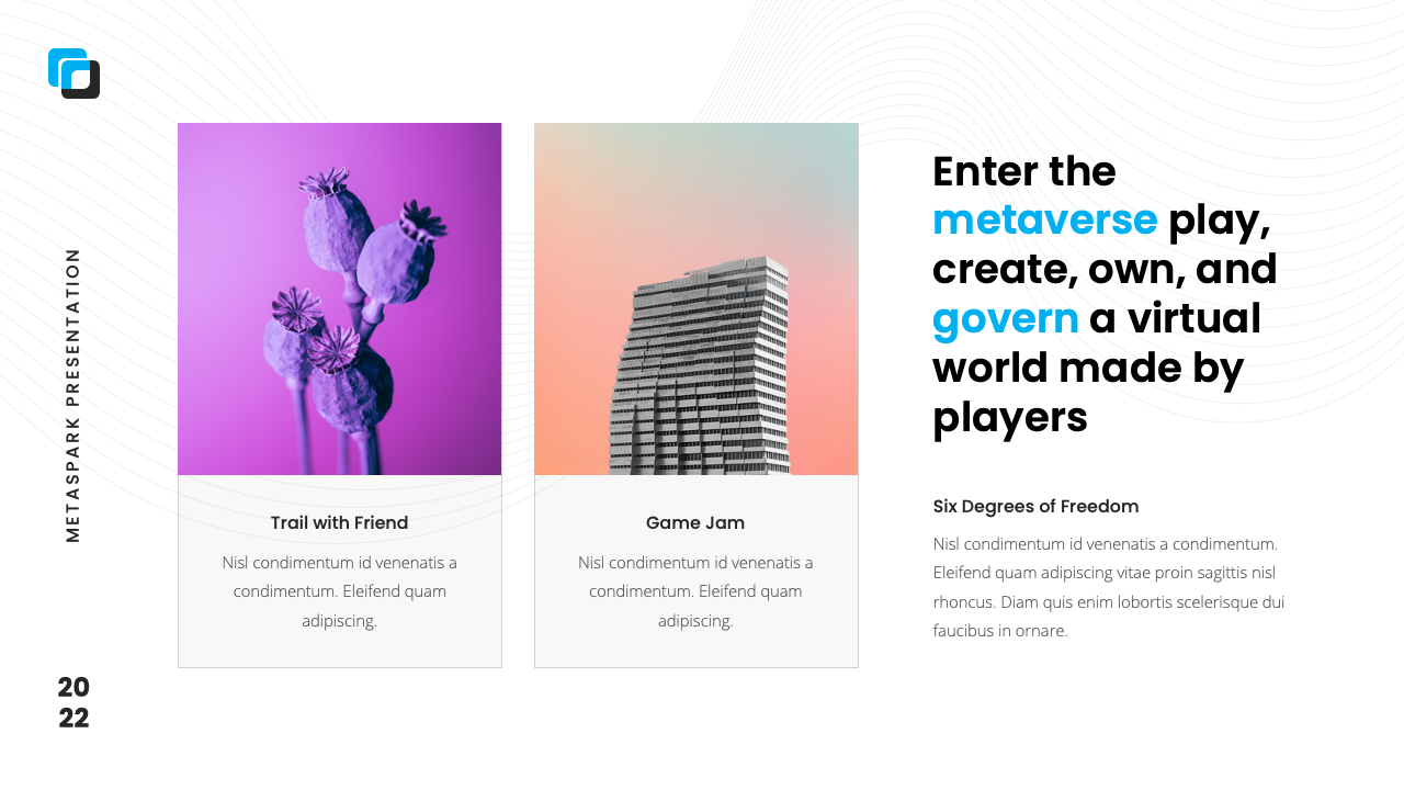 Metaspark - Virtual Reality & Metaverse Keynote Template, Presentation ...