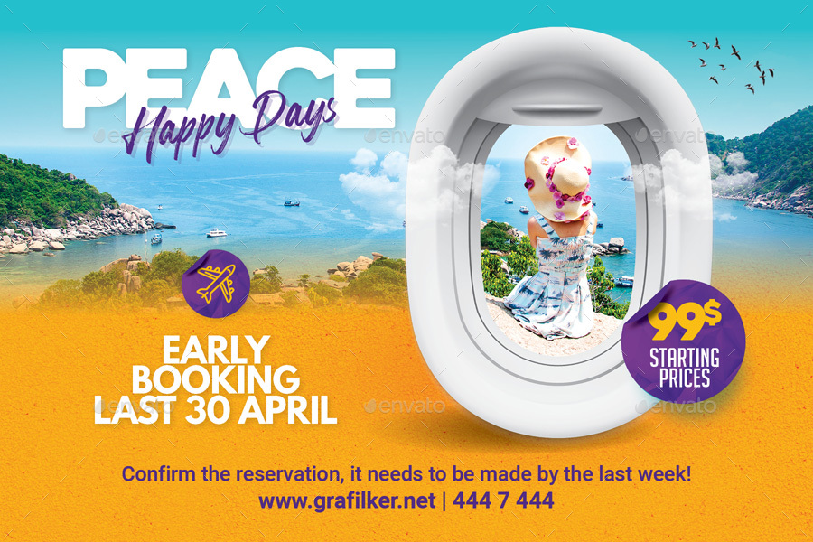 Travel Tour Postcard Templates, Print Templates | GraphicRiver